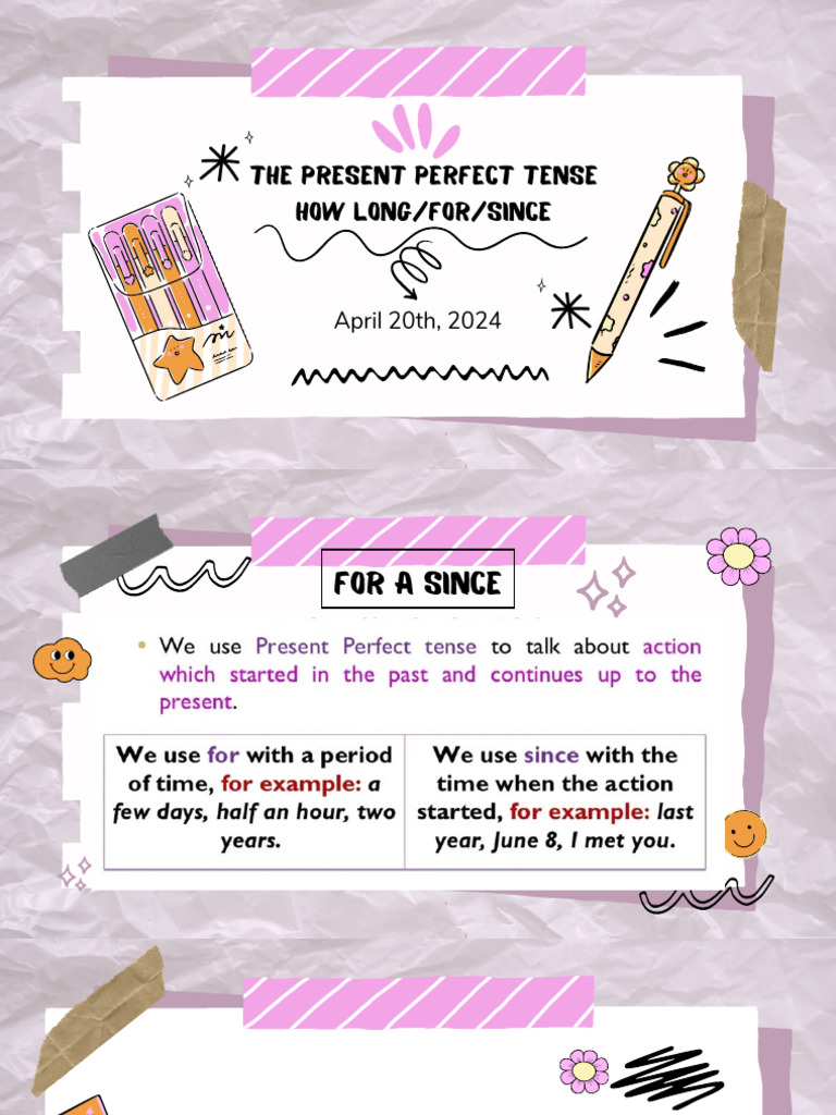 The Present Perfect Tense | PDF