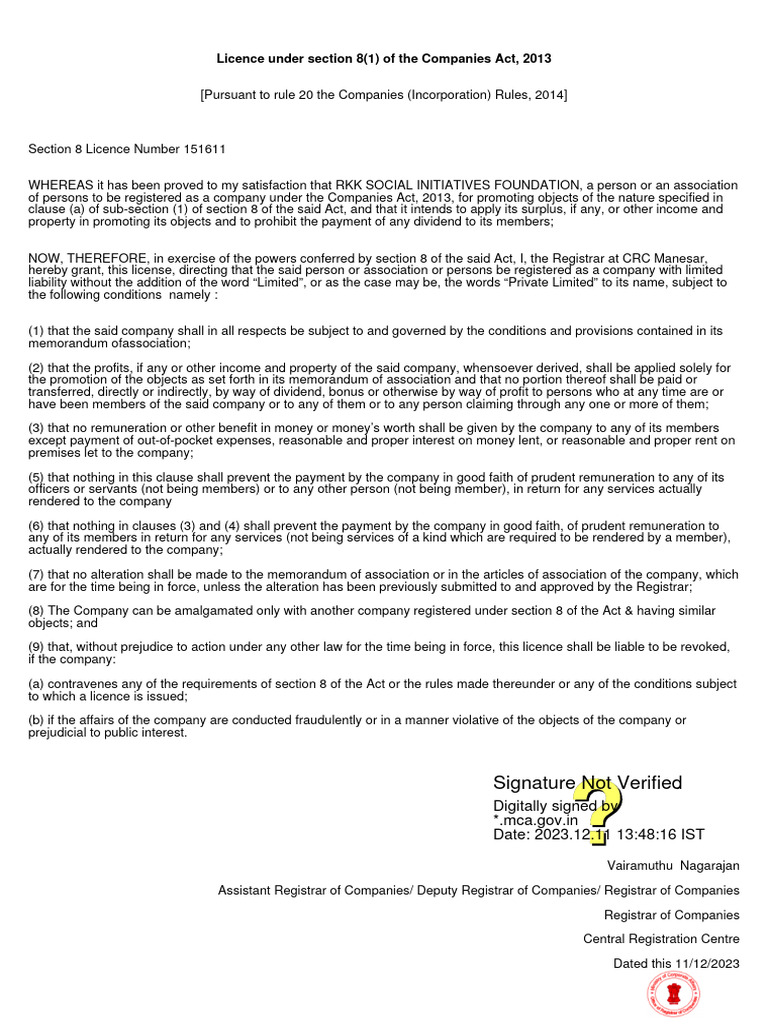 SPICE + Part B - Section 8 License - AA6327654hg | PDF | Dividend | License