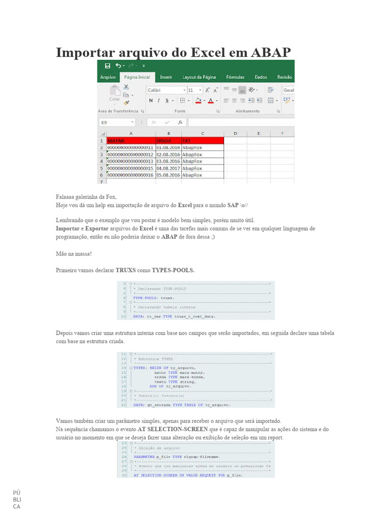Lendo Arquivo Excel e Passando | PDF | Microsoft Excel | Engenharia de ...