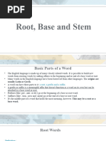 Word Roots Membean COMMON | PDF | Plant Morphology | Branches Of Botany