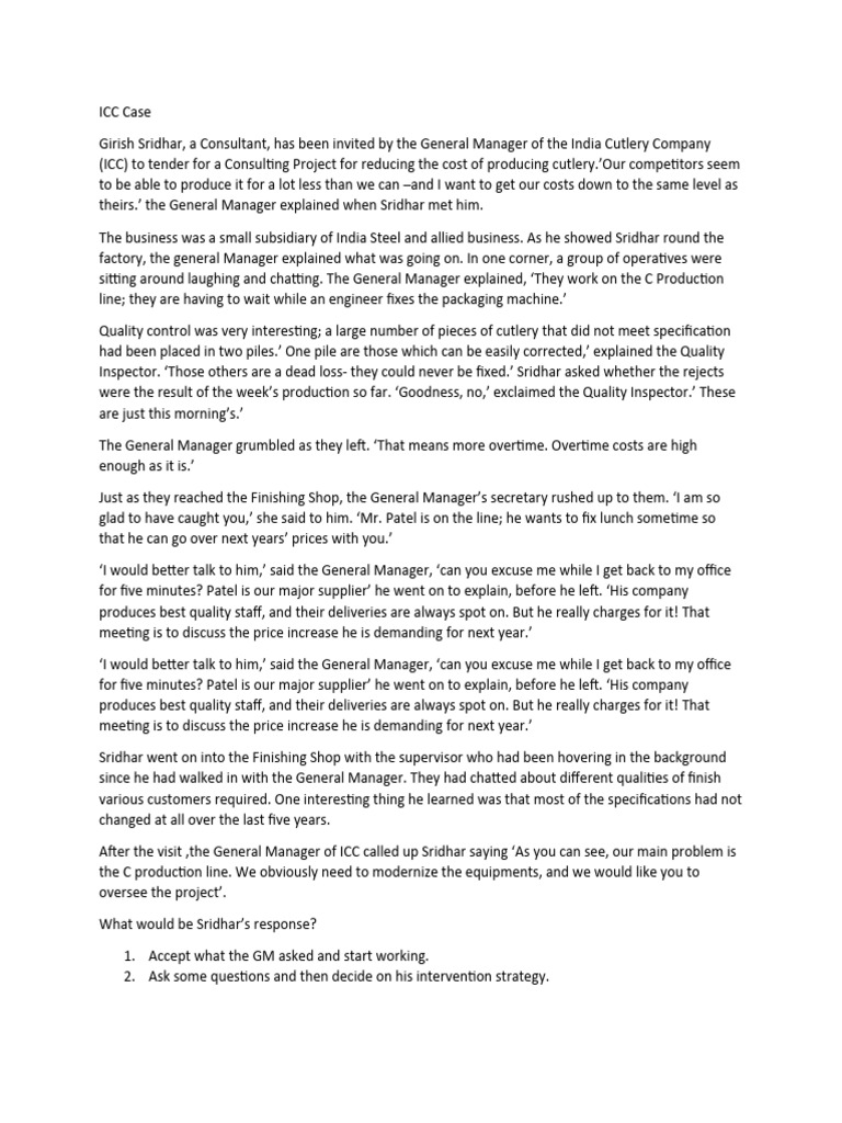 ICC Case | PDF | Business