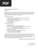 OEM MRP Declaration Letter Template | PDF | Business