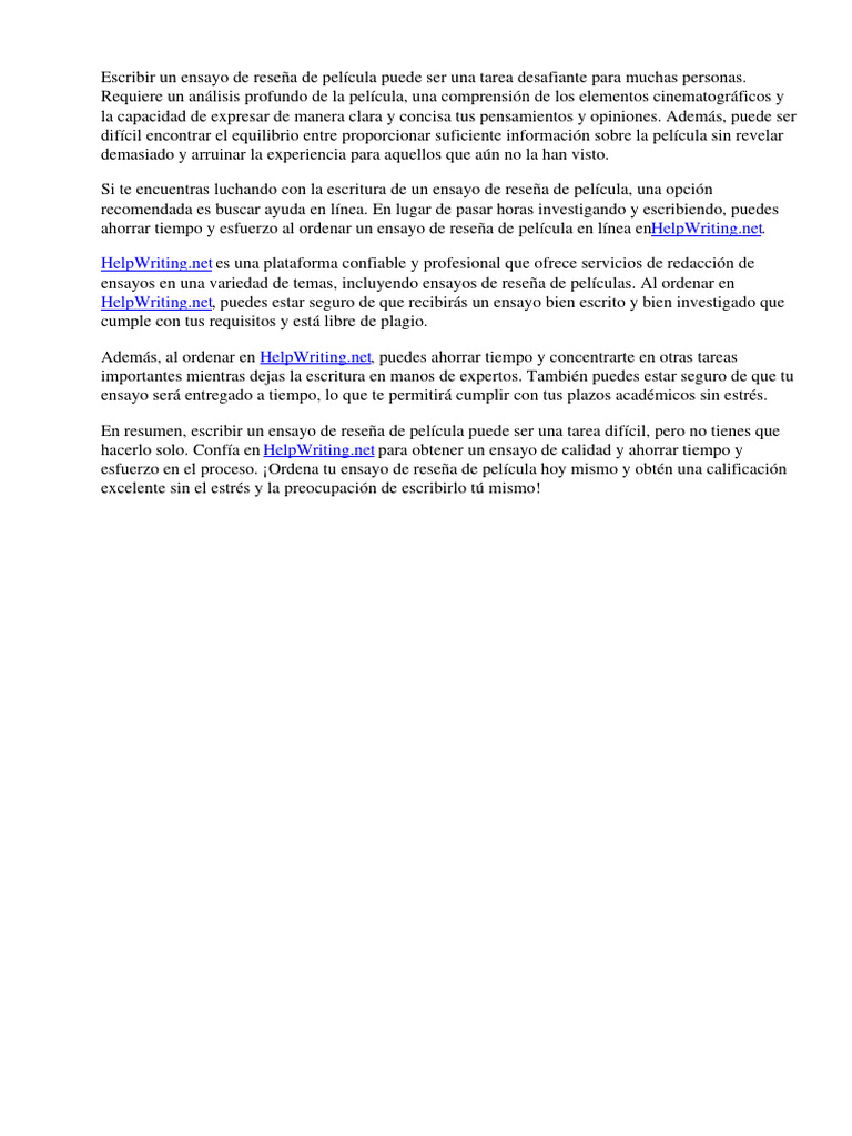 Cómo Escribir Un Ensayo de Reseña de Película | PDF | Qr Code | Scribd