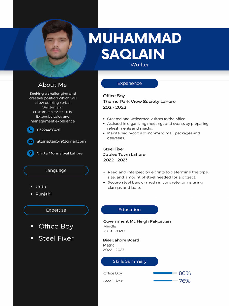 Black Modern Professional Resume | PDF