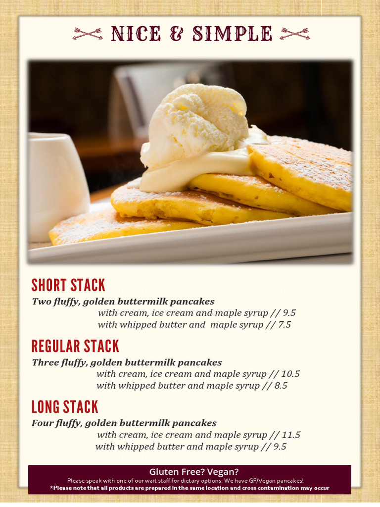 QR Table Desserts Menu | PDF | Pancake | Ice Cream
