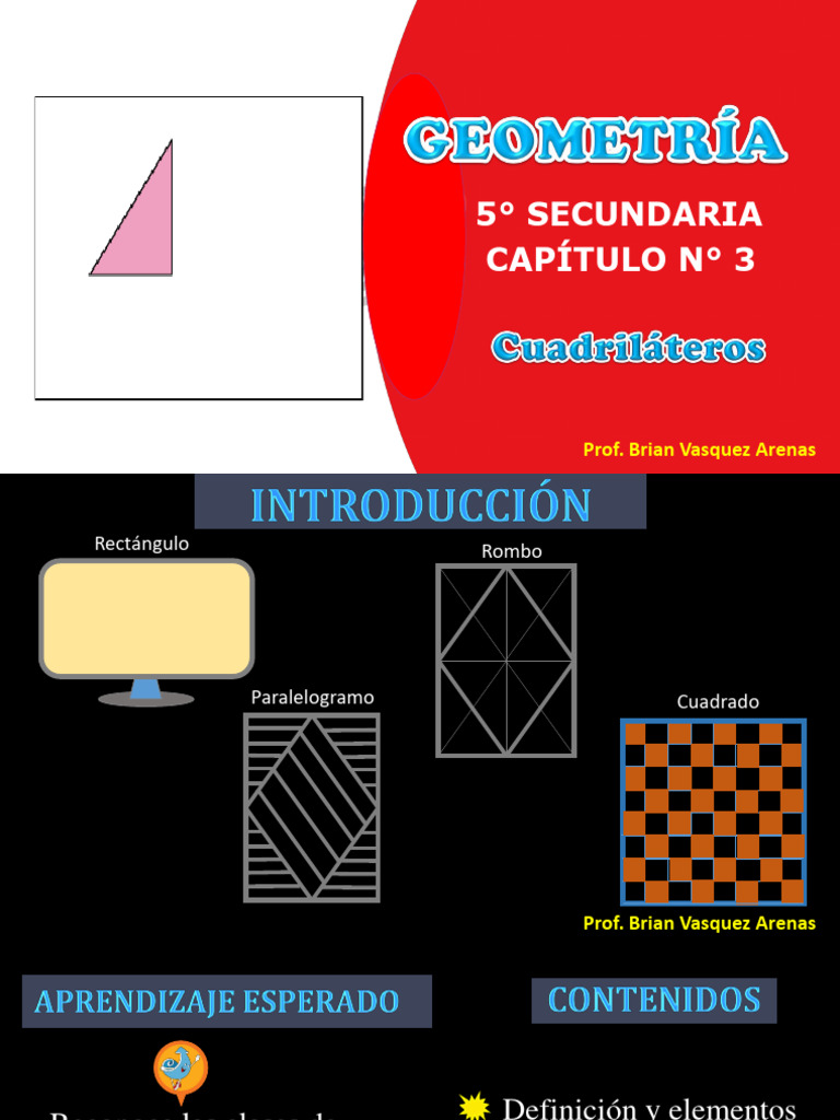 CAPÍTULO__3__CUADRILÁTEROS | PDF | Geometria clasica | Geometría euclidiana