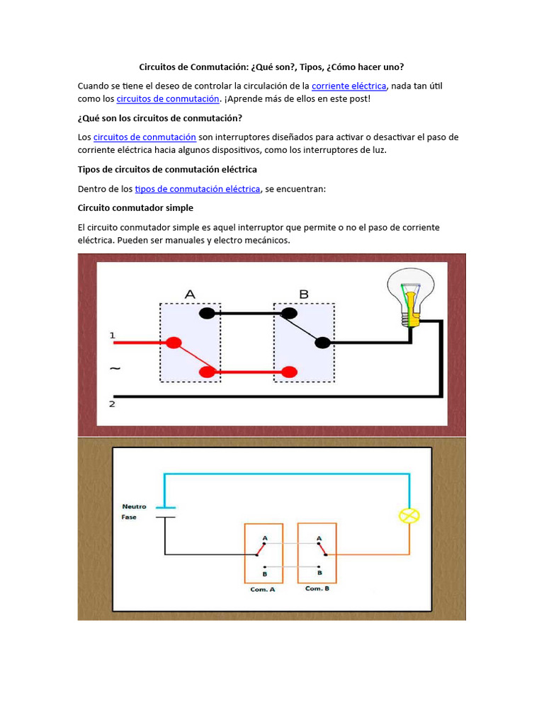 Conmutacion | PDF | Cambiar | Ingenieria Eléctrica