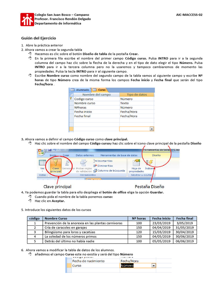 AIC - MACCESS - 02 Cursos | PDF