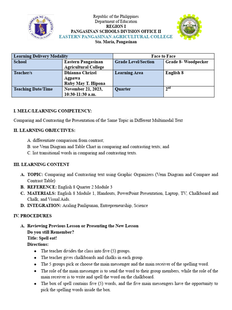 Lesson-Plan Exit-Demonstration EPAC | PDF | Facebook | Learning