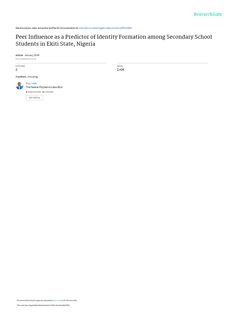 Enyi Babalolaand Omoteso | PDF