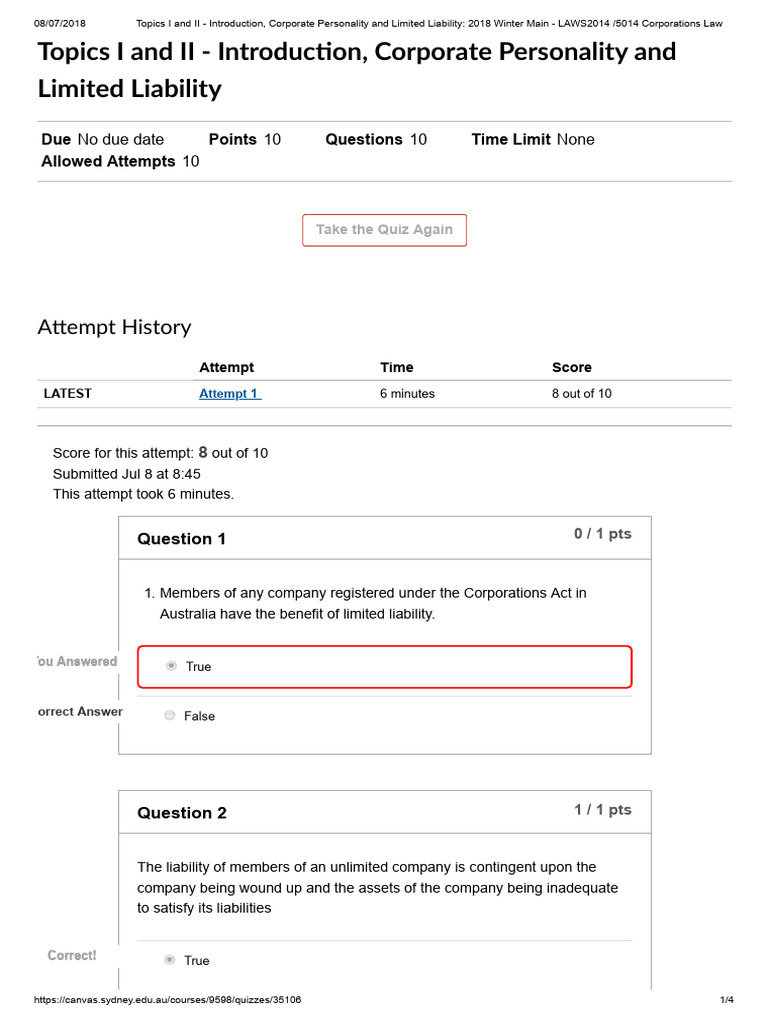 Multiple Choice Questions and Answers (Version #2) | PDF | Limited ...
