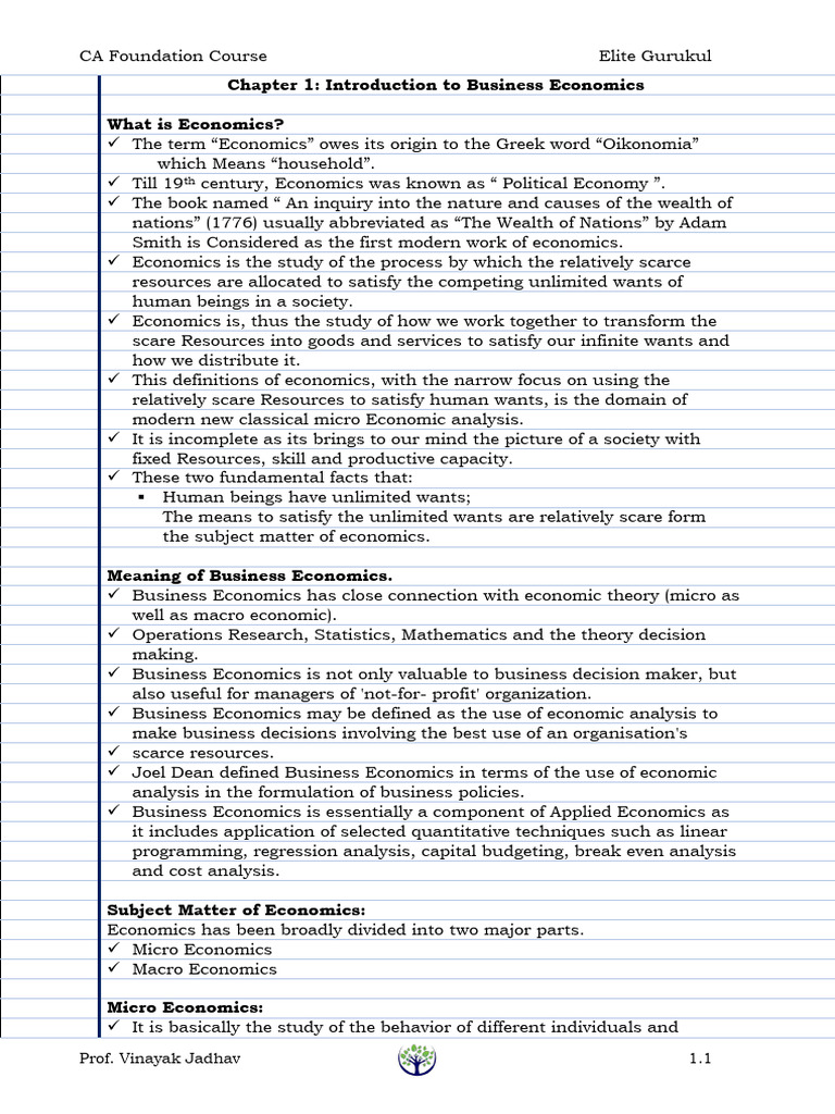 Chapter 1 | PDF | Economics | Capitalism