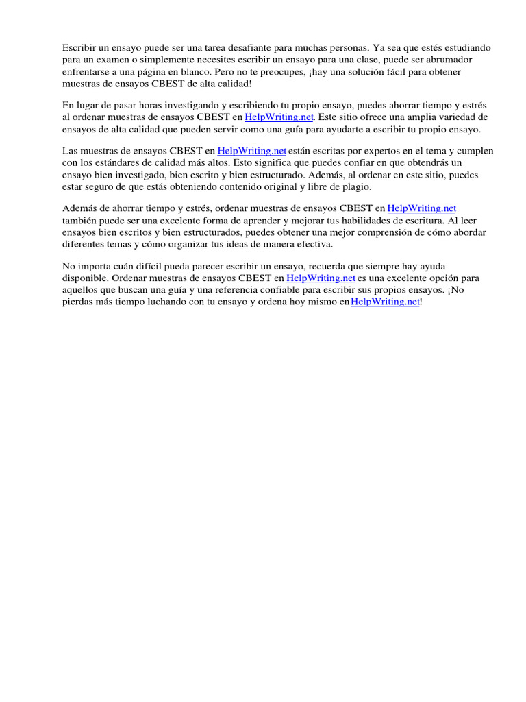 Muestras de Ensayos Cbest | PDF | Ensayos | Comunicación humana