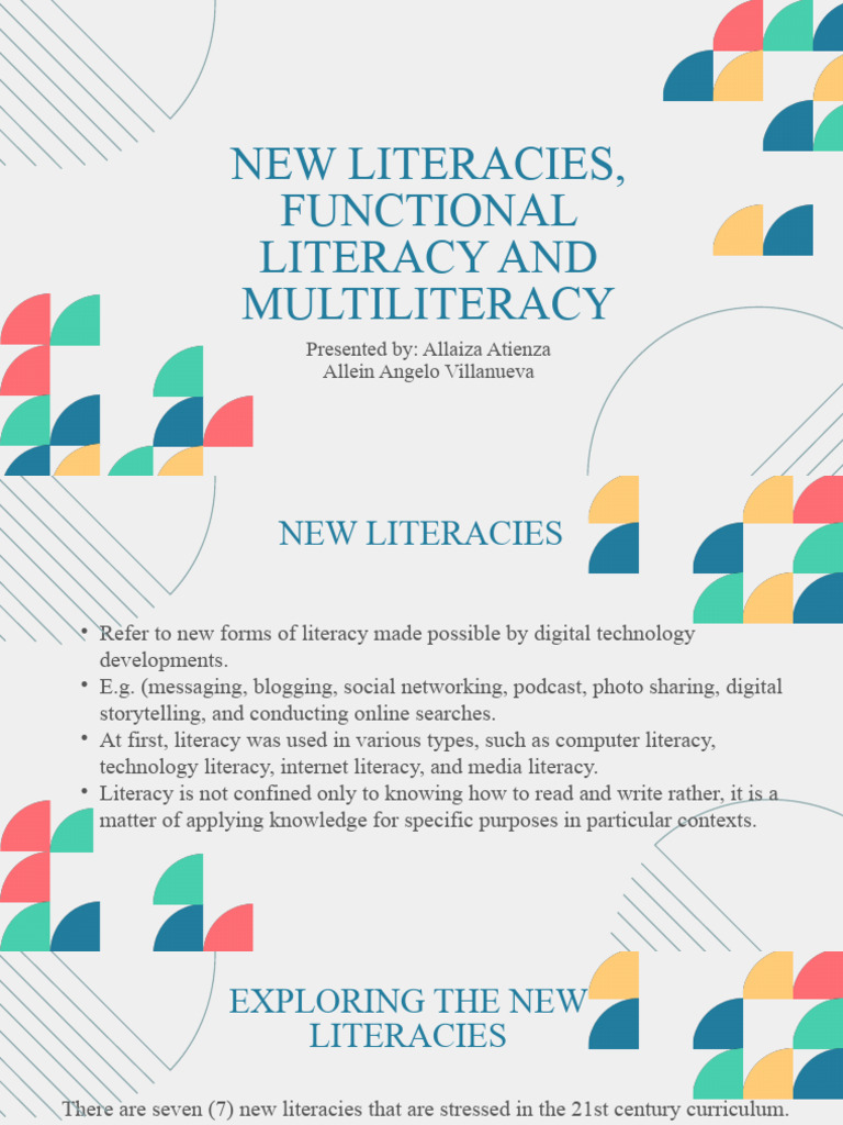 21st Century New Literacies Explained | PDF | Literacy | Information ...