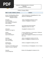 Pediatric Body Surface Area Chart | PDF | Dose (Biochemistry) | Chemistry