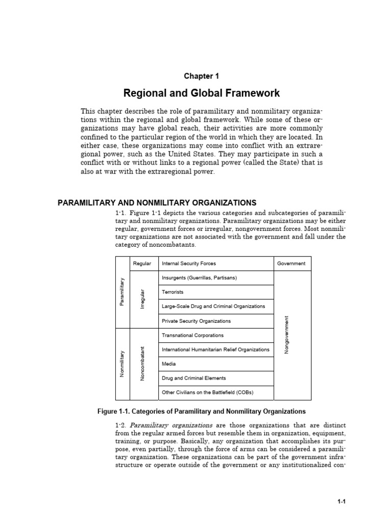 Chap 1 Regionaland Global Framework | PDF | Disciplines | Goal