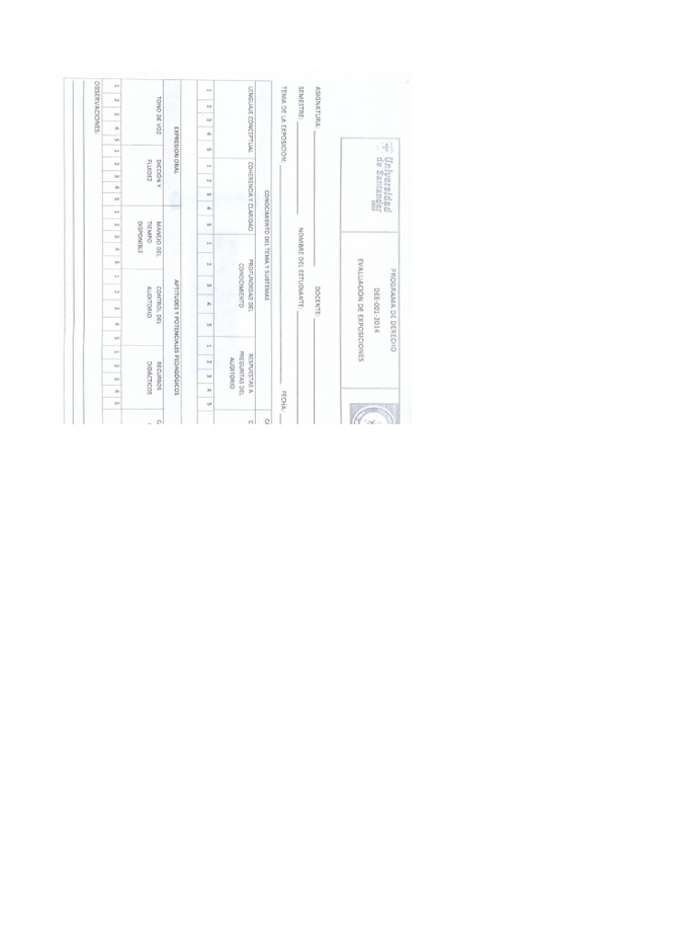 Rubrica de Evaluacion de Exposiciones | PDF