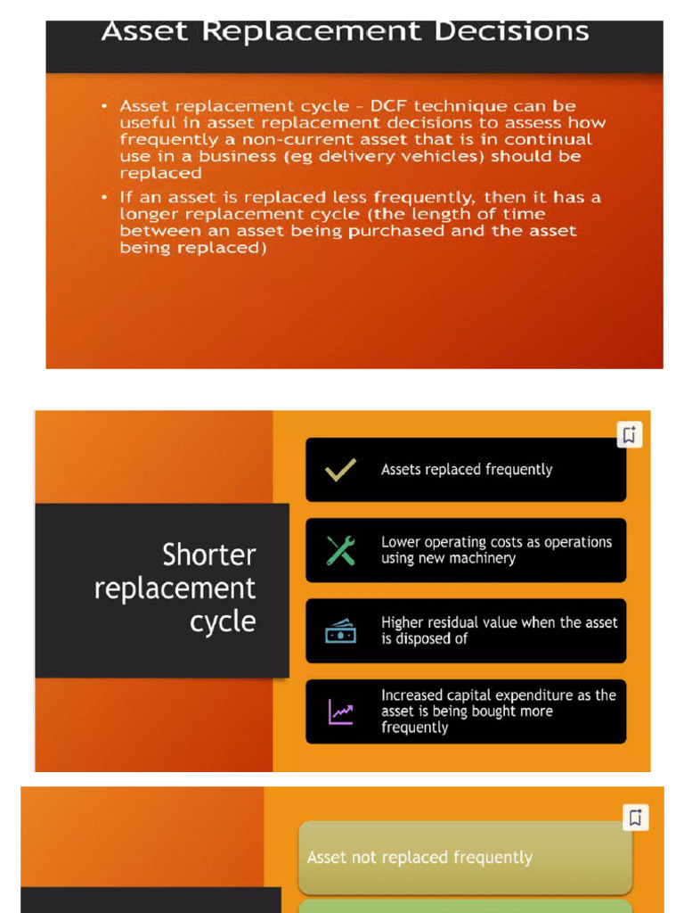 Asset - Replacement - DecisionAsset Replacement Decision | PDF