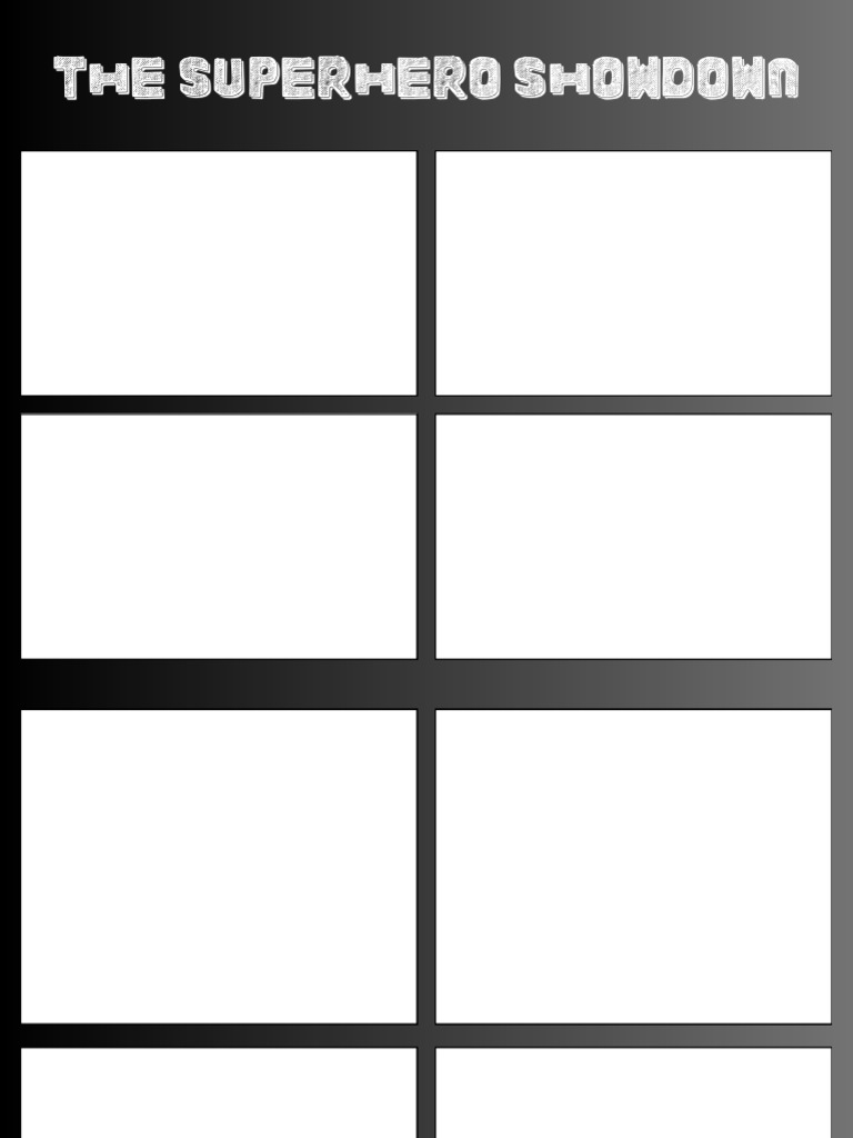 Blank 4 Panel Comic Strip | PDF