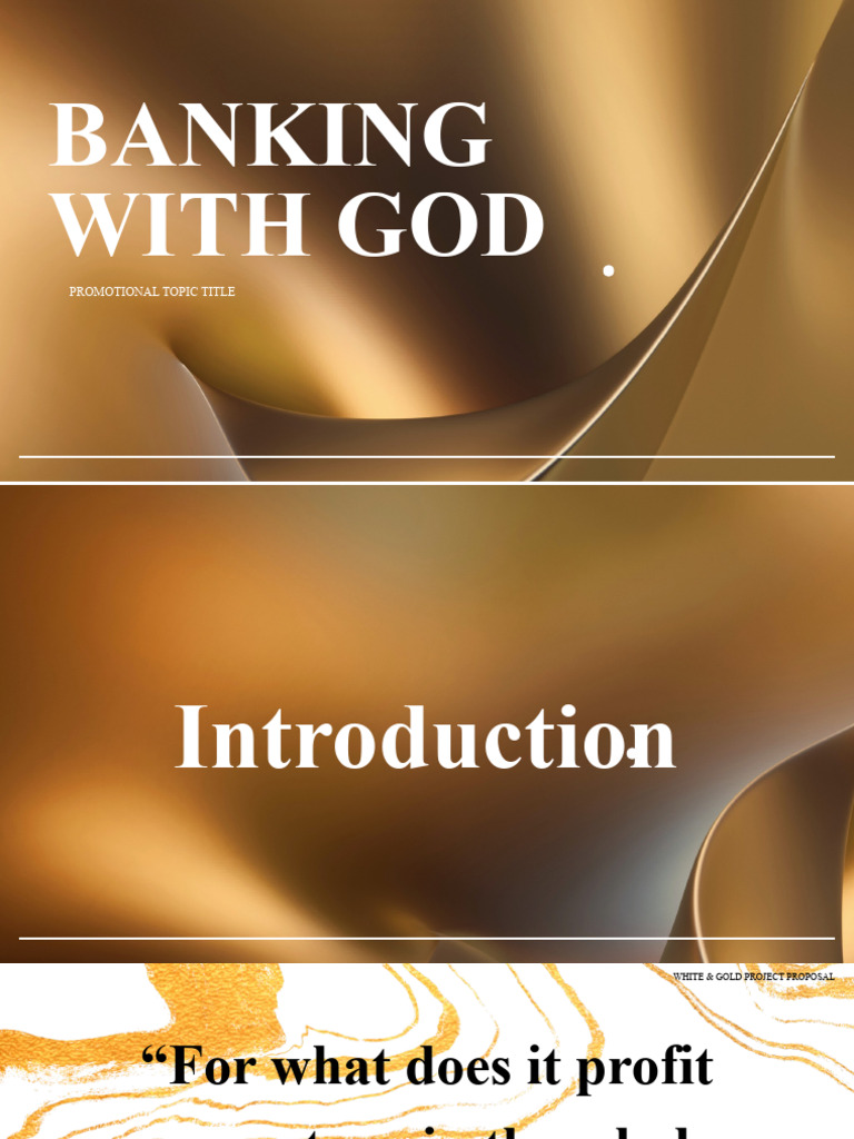 Banking With God Powerpoint | PDF