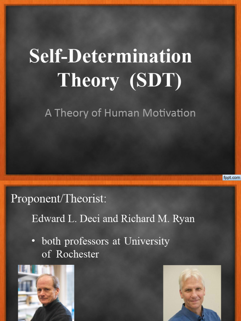 Understanding Self-Determination Theory | PDF | Motivational | Motivation