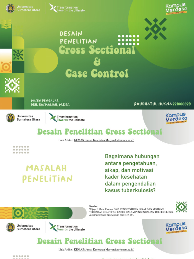Raudhatul Husna - Cross Sectional Dan Case Control | PDF