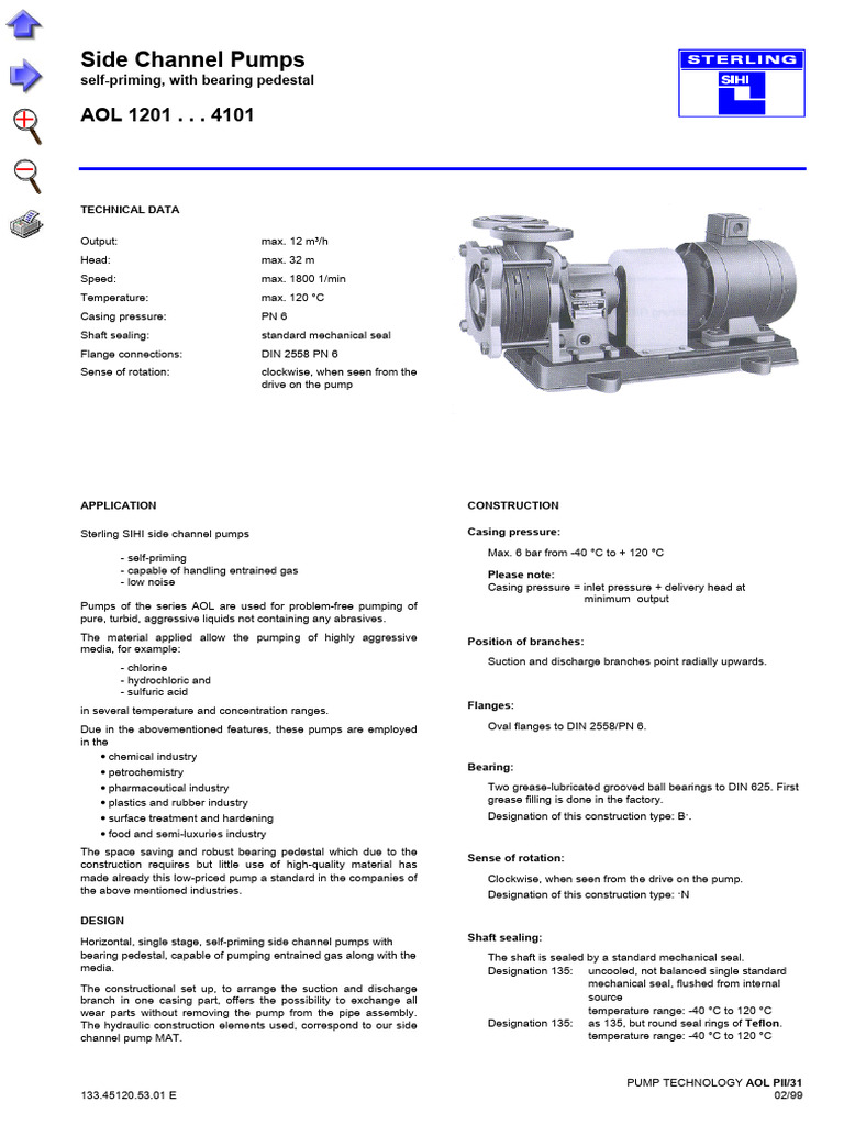 Sihi Aol | PDF | Pump | Bearing (Mechanical)