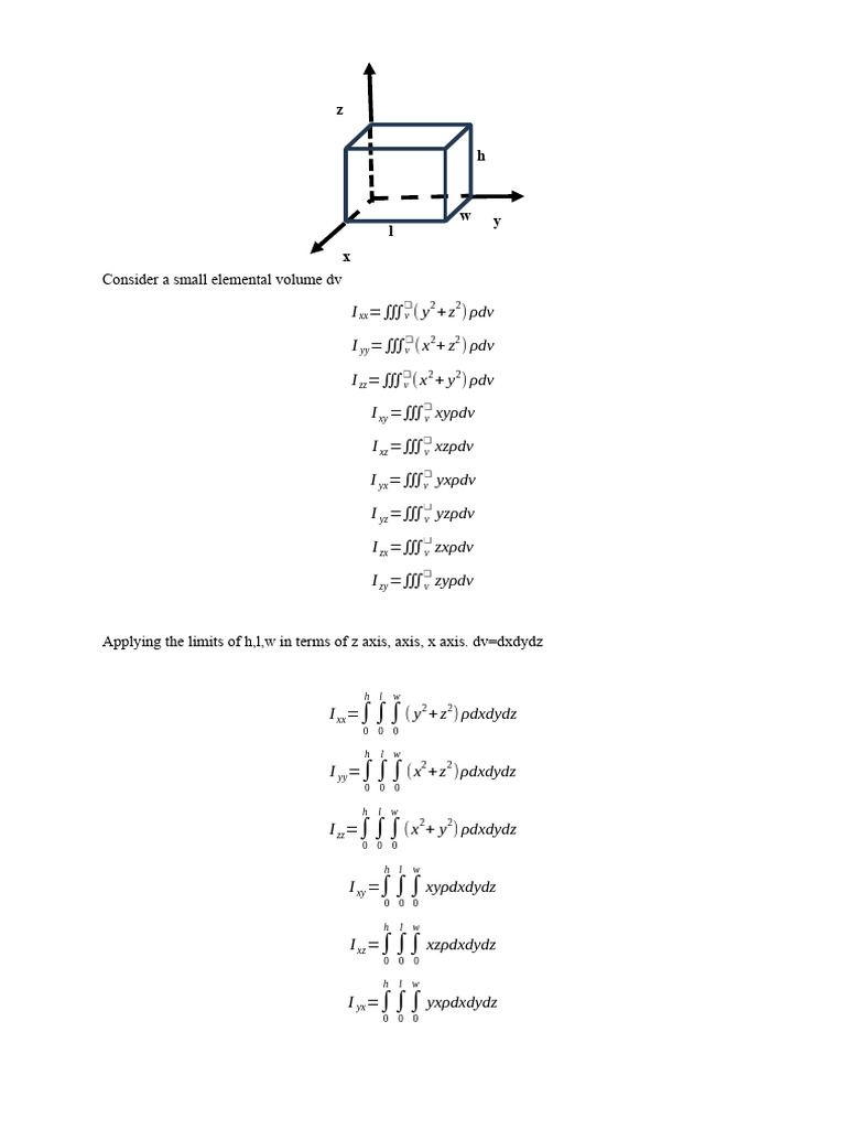 Inertia Tensor | Download Free PDF | Coordinate System | Lagrangian Mechanics