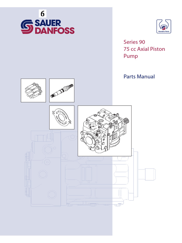 Danfoss Series 90 75 CC Axial Piston Pump Parts Manual | PDF | Pump ...