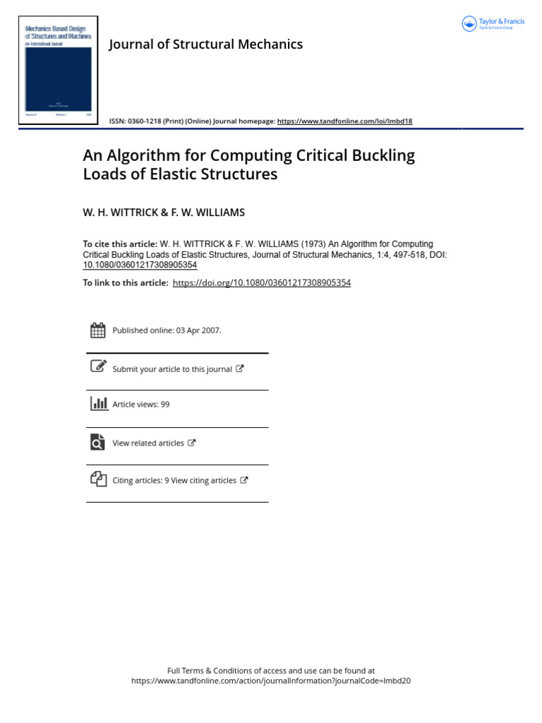 1973_Journal of Structural Mechanics_1_497-518_WITTRICKW-An Algorithm for Computing Critical ...