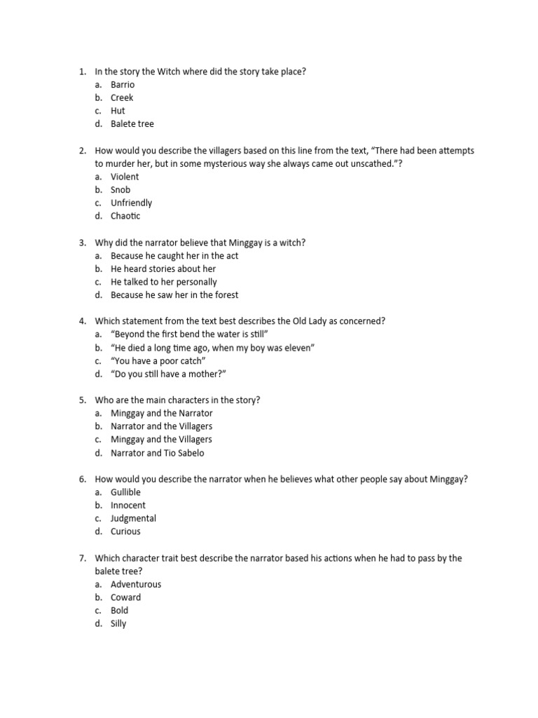 Test Questions Grade 8 | PDF