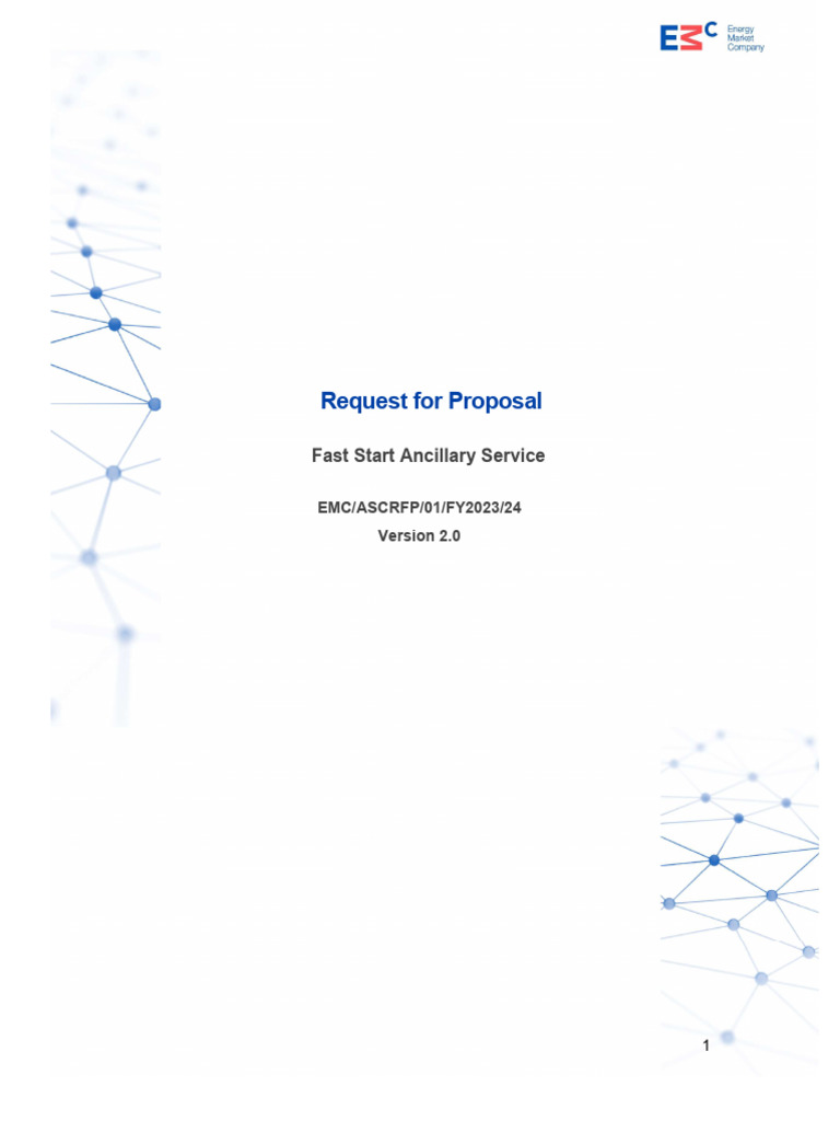 RFP For Fast Start Ancillary Service Version 2 | PDF | Indemnity ...