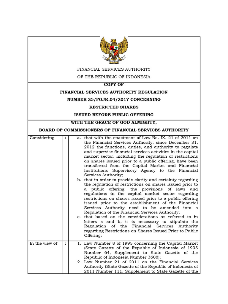 fsa_draft | PDF | Securities (Finance) | Stocks