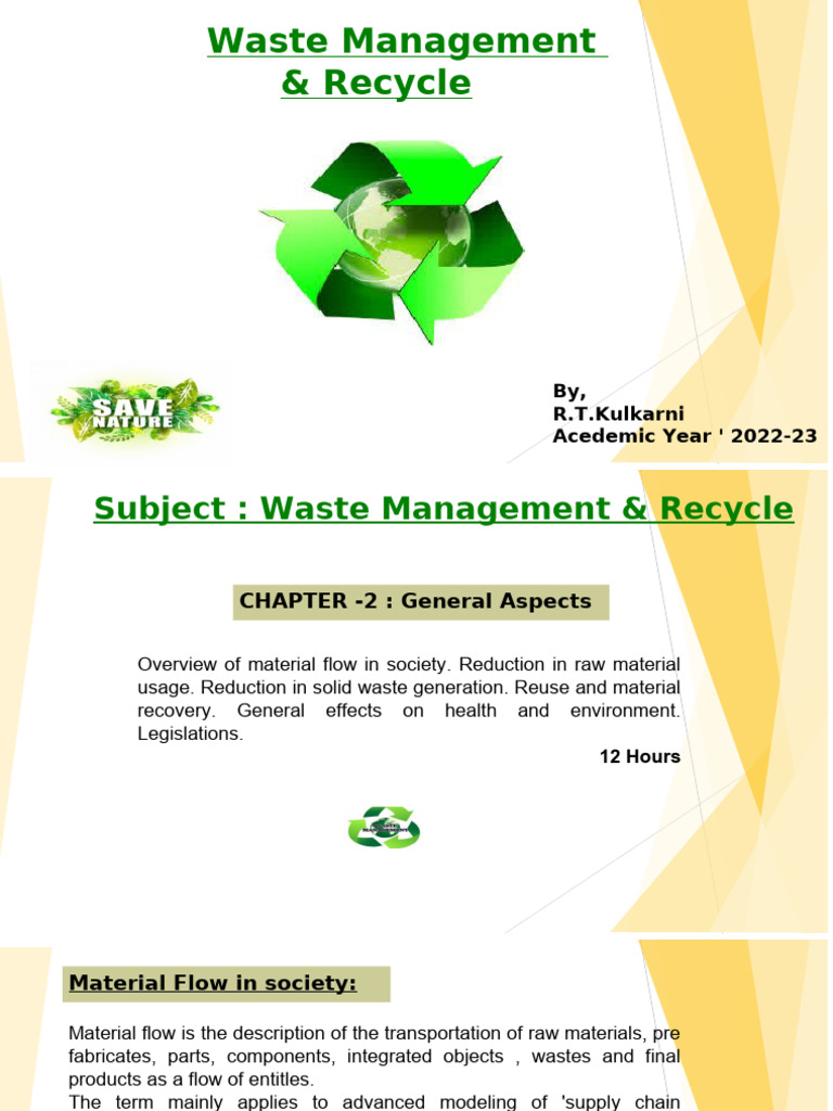 solid waste management | PDF | Recycling | Waste
