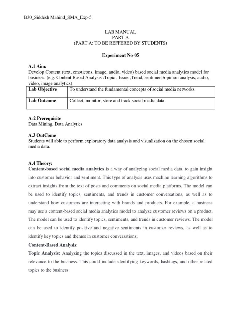355955B30 Siddesh Mahind SMA Exp-5 | PDF | Data Analysis | Statistics