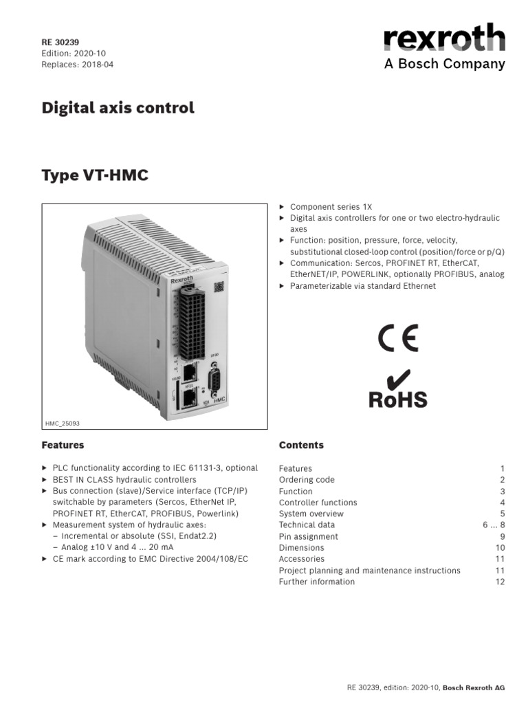 VT-HMC Digital Axis Control Overview | PDF | Programmable Logic ...