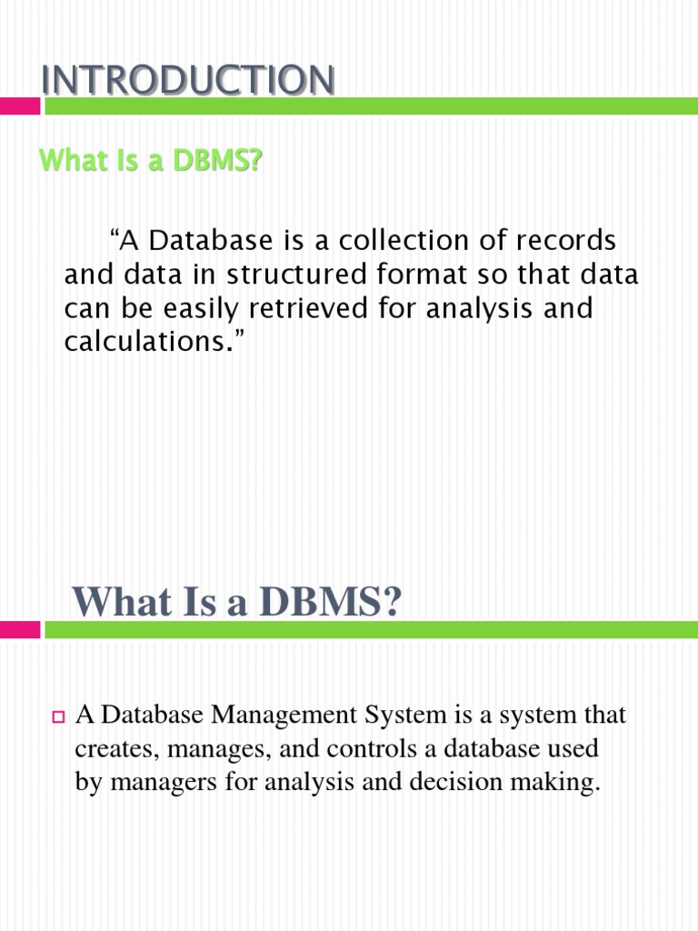 What Is A DBMS? | PDF | Relational Model | Databases