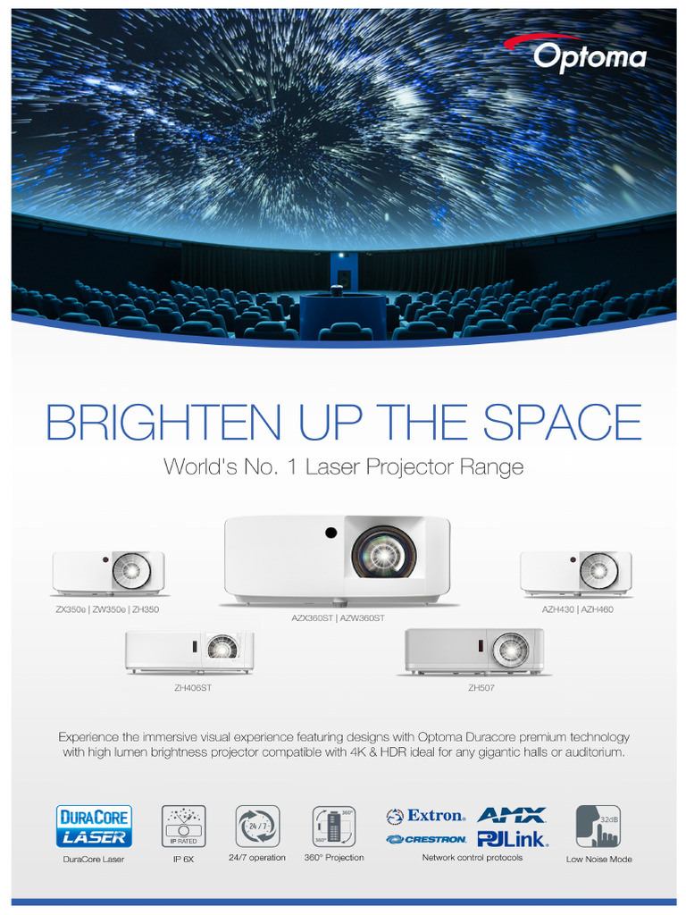 Optoma Leaflet - Laser Mainstream - 2023 | PDF