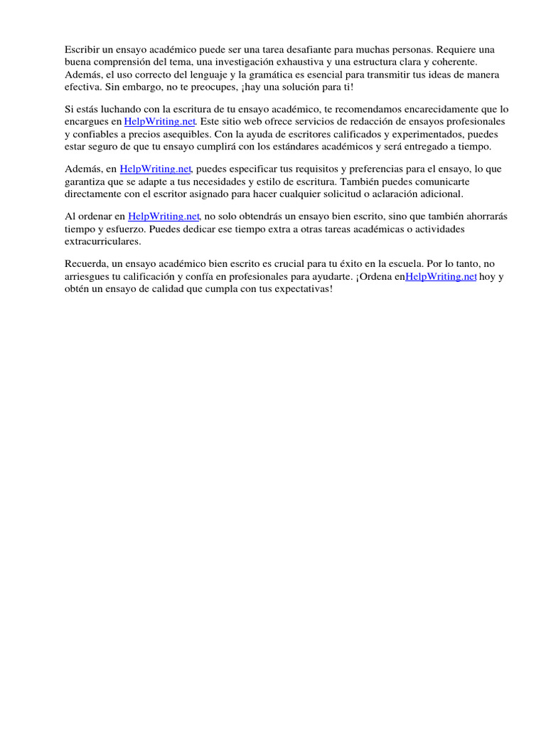 Estructura de Escritura de Ensayos Académicos | PDF | Ensayos ...