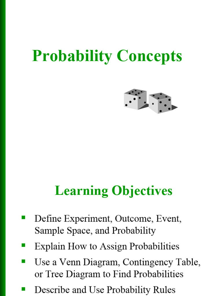 Lecture 1 | PDF | Probability | Experiment
