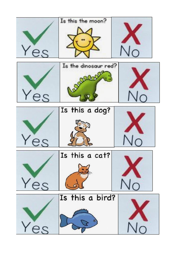 Yes No Activity | PDF