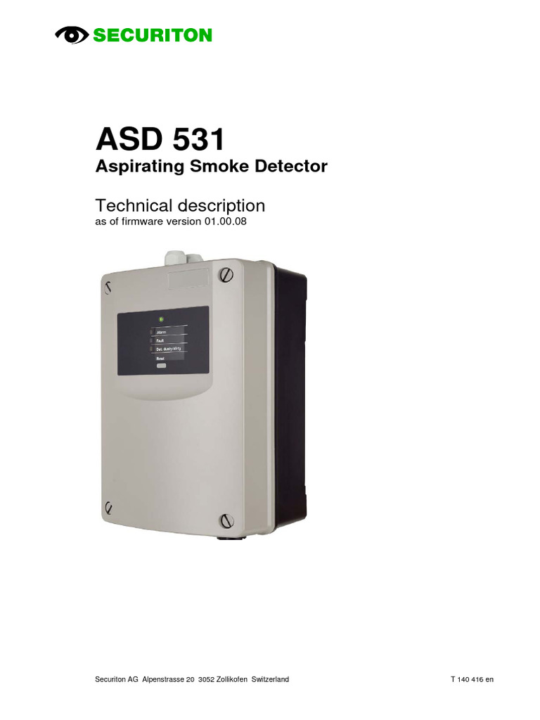 ASD531 TD T140416en | PDF | Security Alarm | Relay