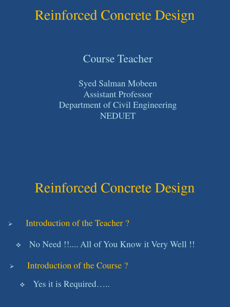 Civil Engineering Course Guide | PDF | Reinforced Concrete | Concrete