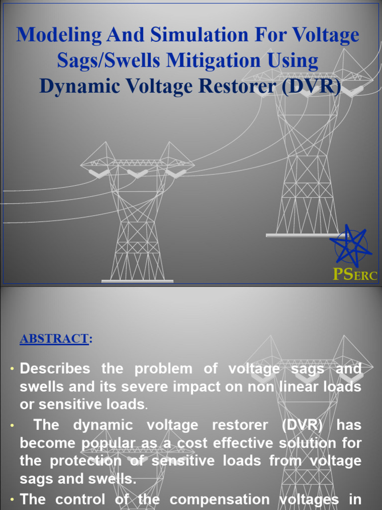 Dynamic Voltage Restorer (DVR) : Modeling and Simulation For Voltage ...