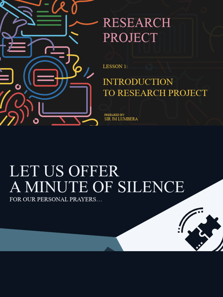 Lesson 1 Introduction To Research Project | PDF | Scientific Method ...