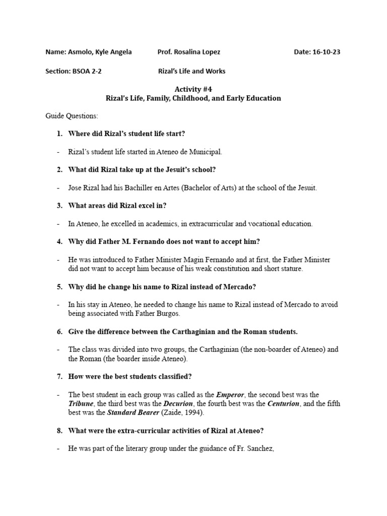Asmolo Rlaw Activity No.4 | PDF | Social Science | History