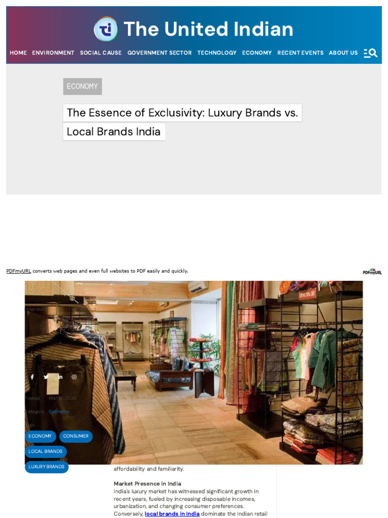 Local Brands in India | PDF | Brand | Luxury Goods