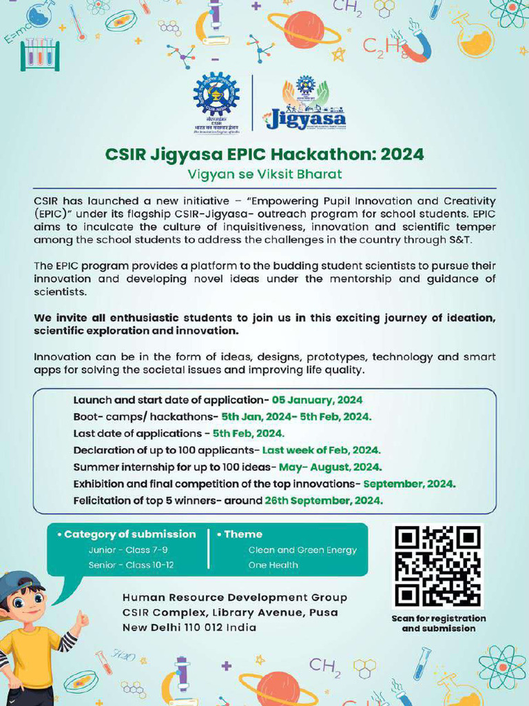 CSIR Jigyasa EPIC Hackathon 2024 | PDF