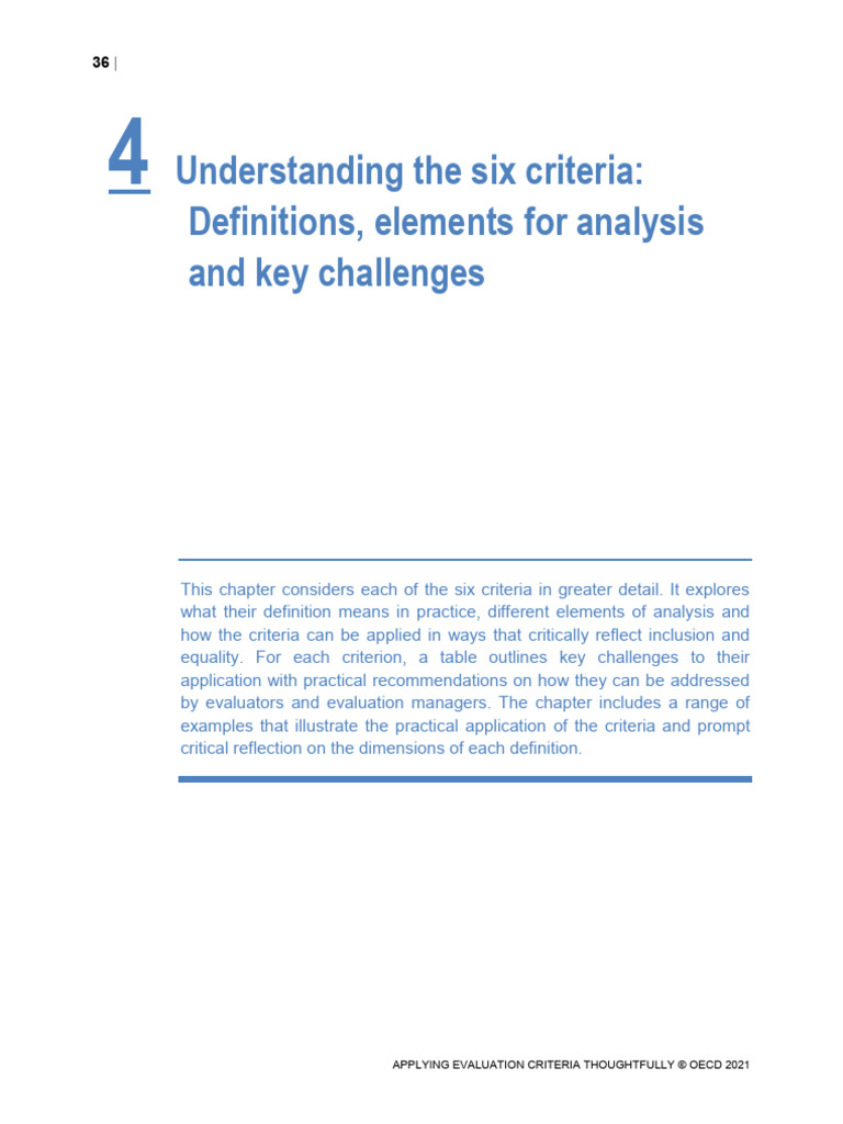 Key Criterion For Policy Design | PDF | Evaluation | Policy