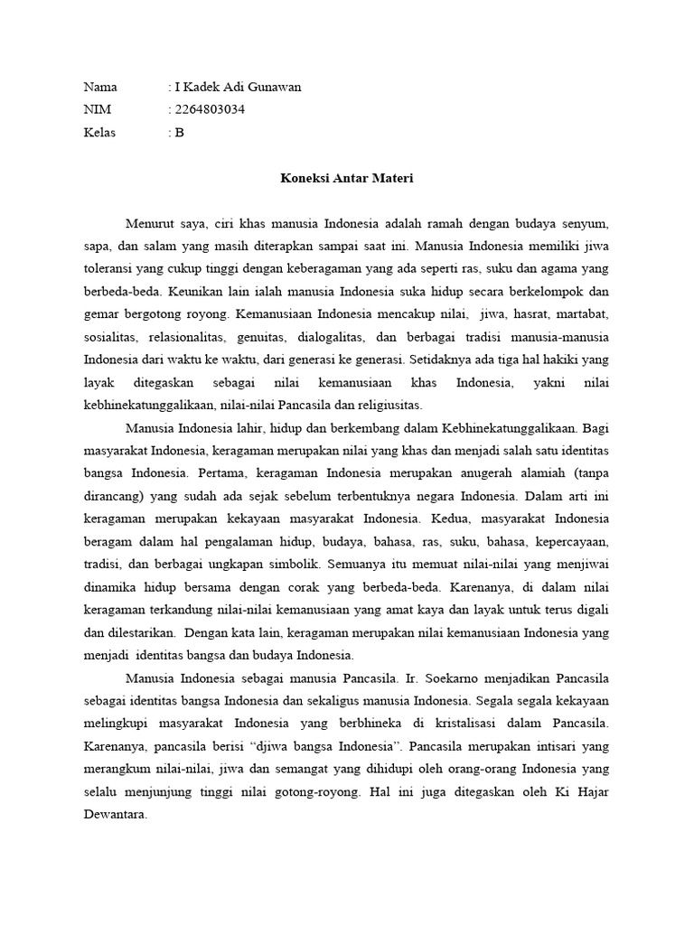 Koneksi Antar Materi FPI Topik 3 | PDF